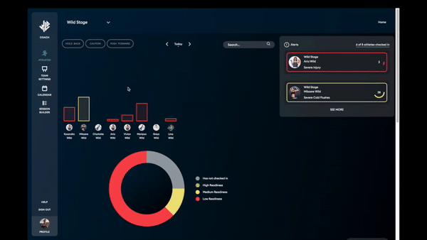 Wild.AI Coach Dashboard